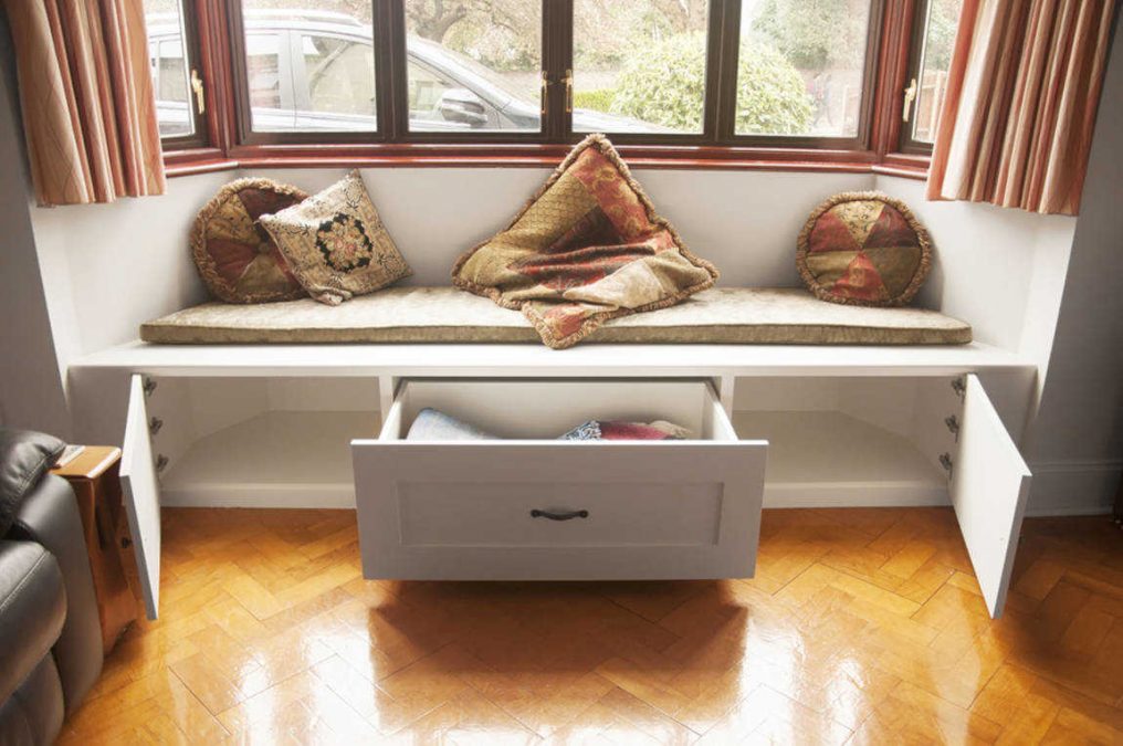 Bay Window Seat Storage | Solid Carpentry
