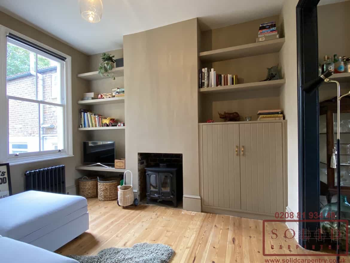 Bespoke Modern Alcove Cupboards | Solid Carpentry