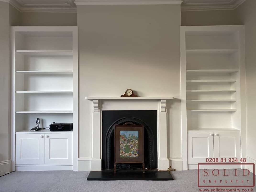 Traditional Alcove Cupboards Expertly Crafted Solid Carpentry
